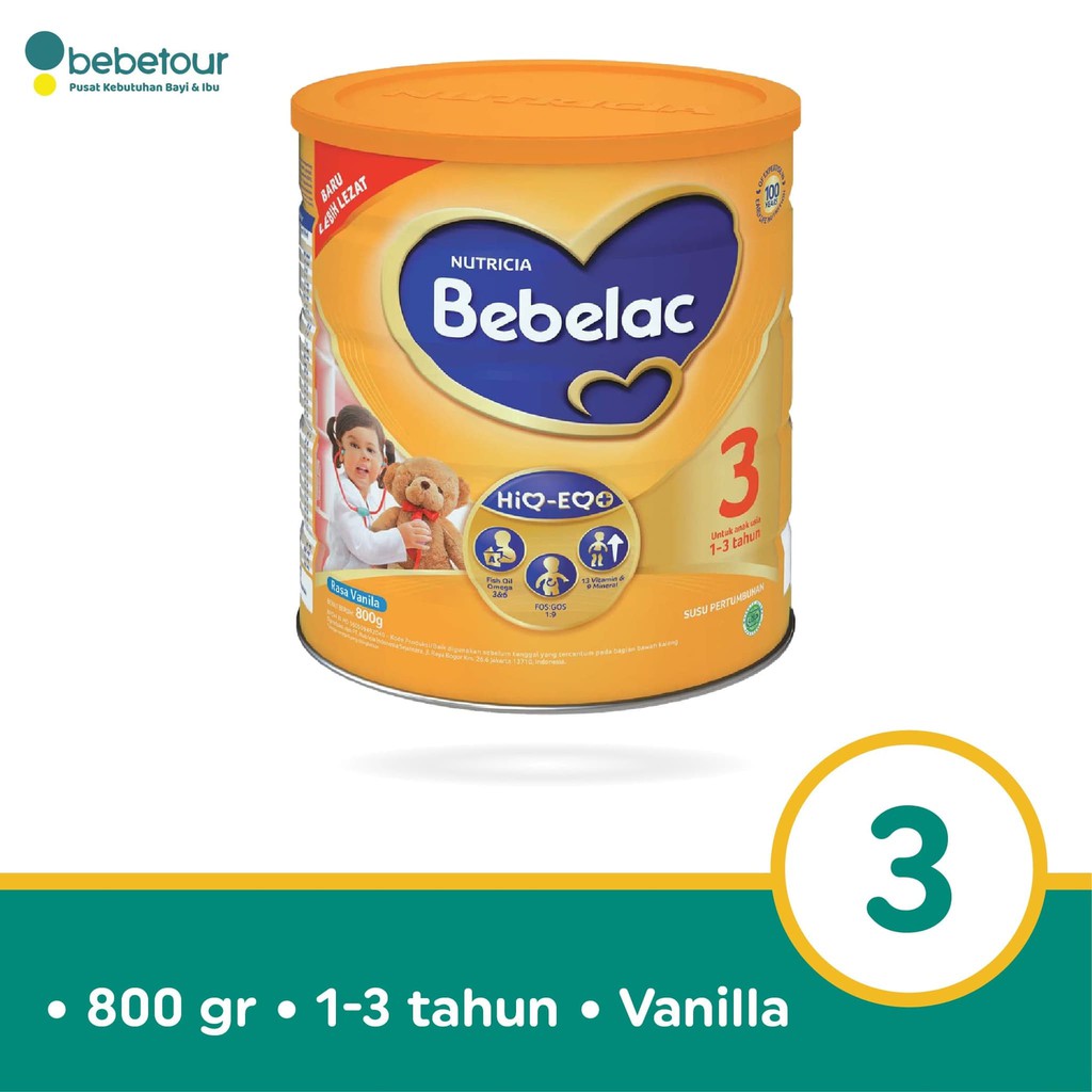 Jual BEBELAC 3 VANILA KALENG 800GR | Shopee Indonesia