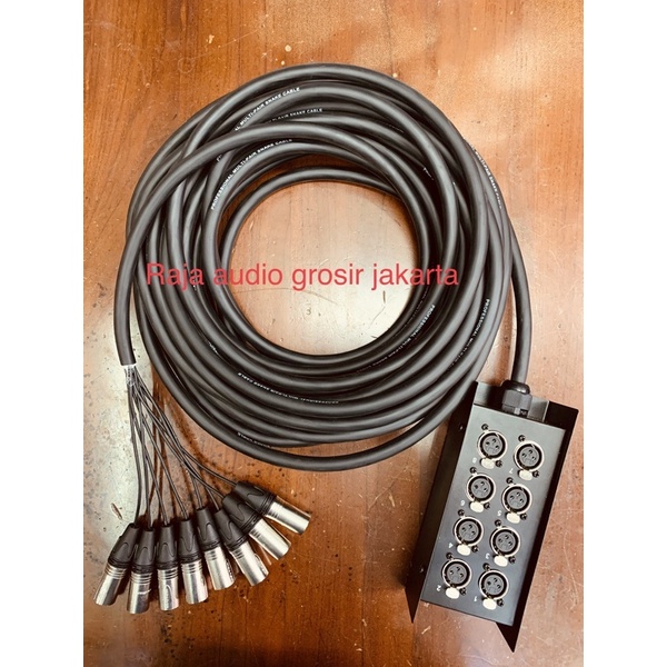 Jual snake cable isi 8 xlr panjang 5 meter . snake cable isi 8 panjang ...