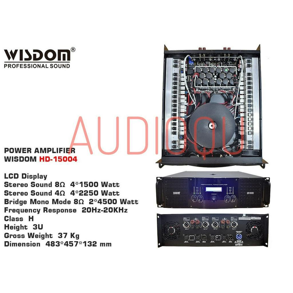 Jual POWER WISDOM HD15004 4 CHANNEL POWER AMPLIFIER WISDOM HD-15004 ...