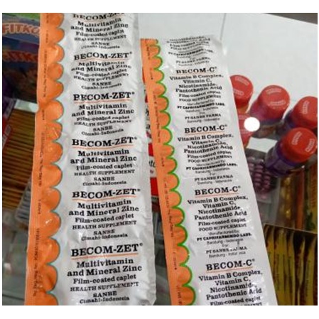 Jual BECOM C TABLET & BECOM ZET TABLET | Shopee Indonesia