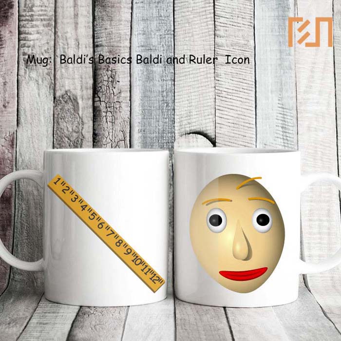 Jual Mug Baldi's Basics Baldi and Ruler icon | Shopee Indonesia