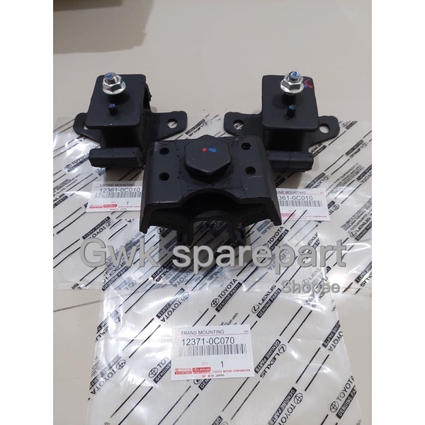 Jual Paket 3pc engine mounting transmisi mounting Toyota Fortuner ...