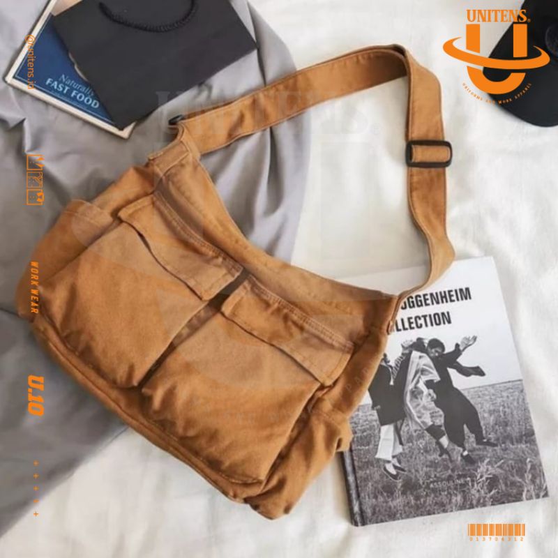 Jual UNITENS SBL.V2 Large Messenger Sling Bag + Puring and Zipper ...