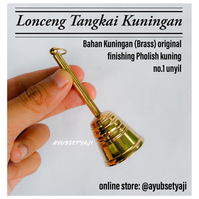 Jual Lonceng Tangkai Unyil / Lonceng mini Antik Kuningan lonceng ...