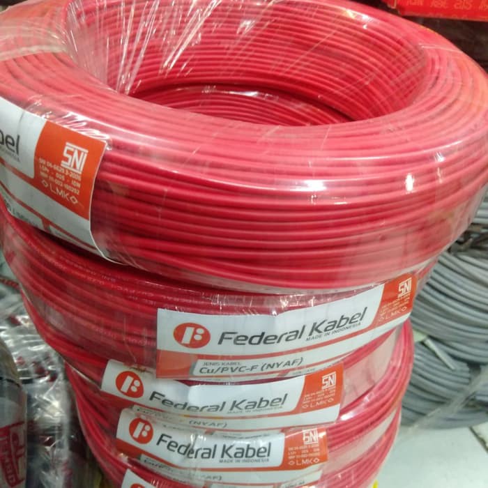 Jual Kabel Listrik Serabut NYAF 0.75 0,75 0.75 mm 0,75 mm Federal 100meter Kabel Listrik Serabut ...