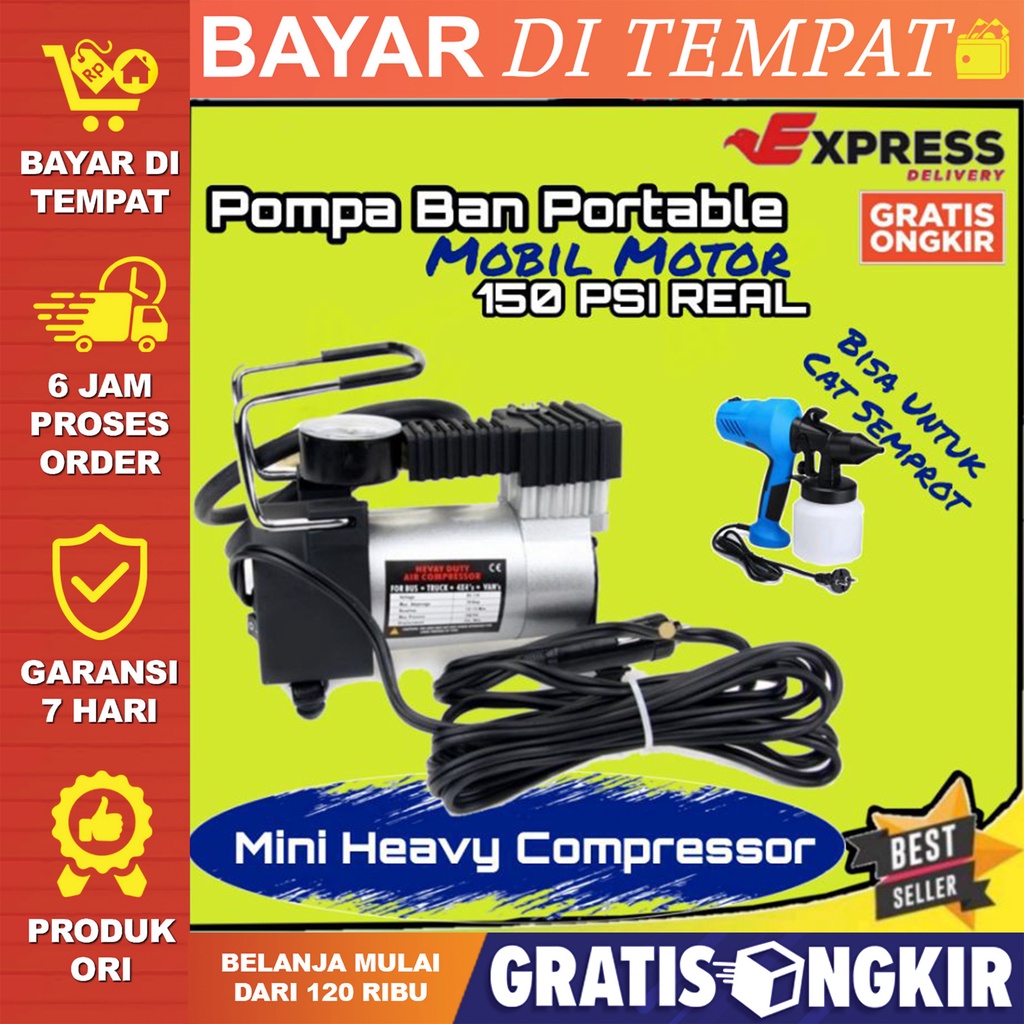 Jual Kompresor mini Listrik Kompresor Angin Kompresor Pompa angin ban ...