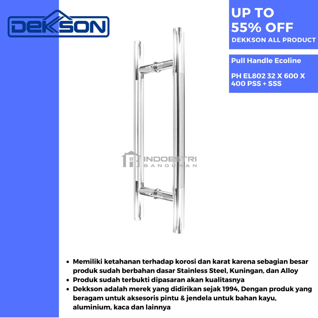 Jual Pull Handle Dekkson PH EL802 32 X 600 X 400 PSS + SSS (60 CM) | Shopee Indonesia