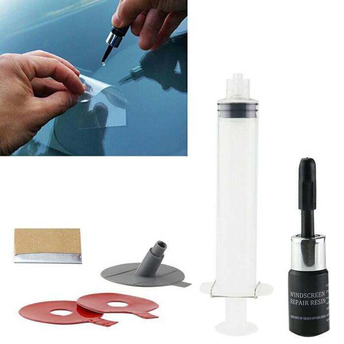 Jual WINDSHIELD REPAIR KIT GLASS CRACK REPAIR ALAT REPIAR RETAK KACA ...