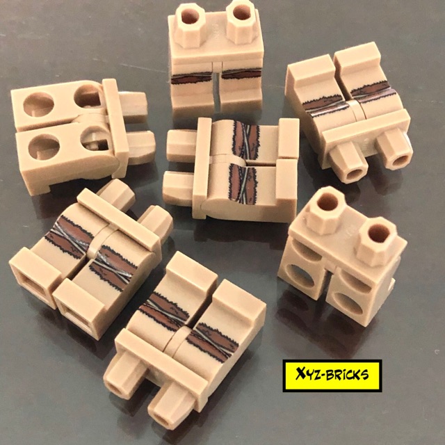 Jual LEGO PARTS 4618437 Leg - Mini Lower Part No. 208 Sand Yellow (Dark ...