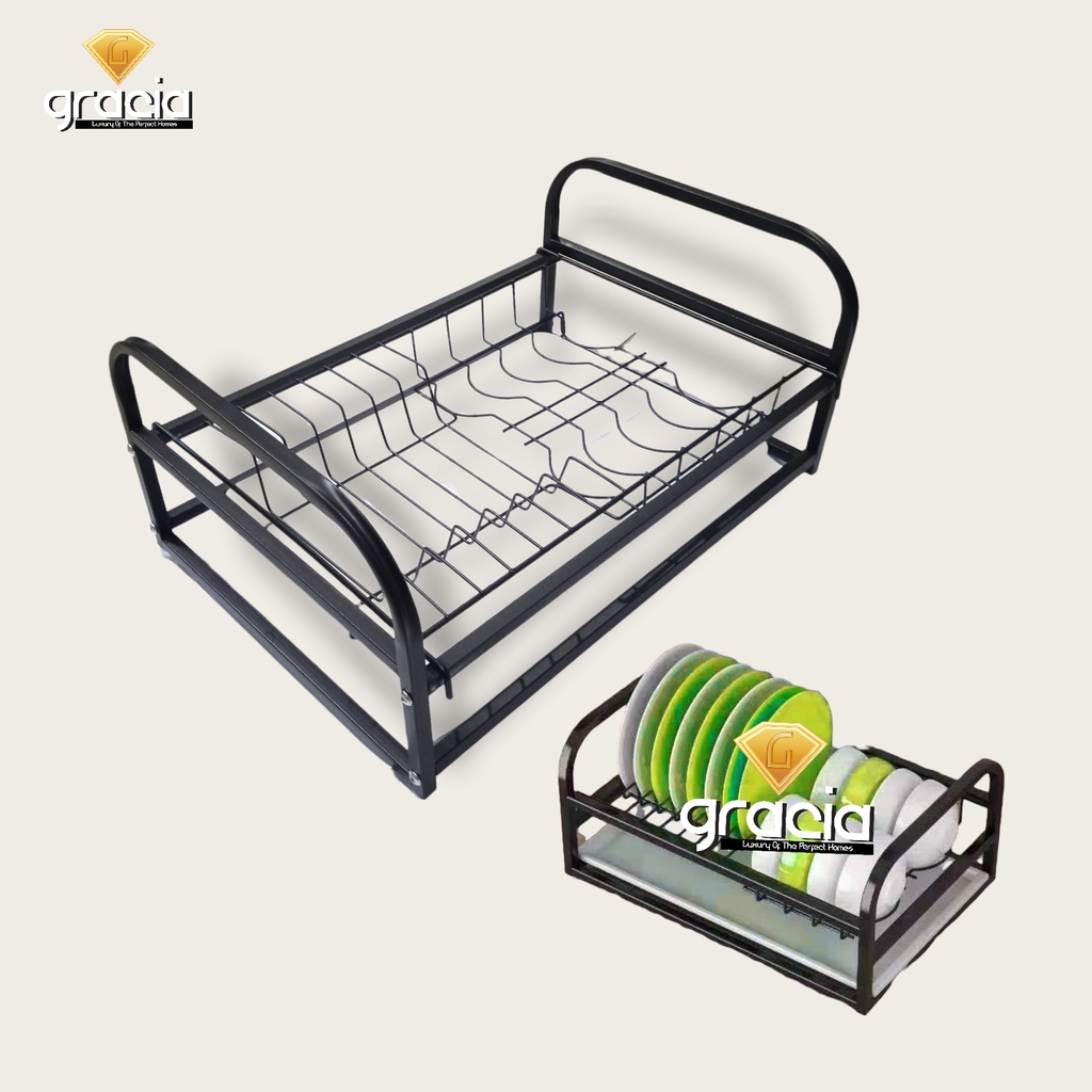 Jual Rak piring Stainless Black | Rak Piring Wastafel Cuci Piring | Rak ...