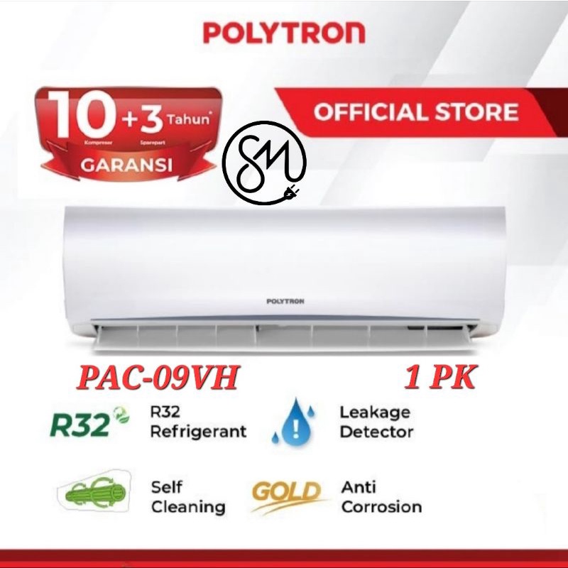 Jual AC Polytron 1 PK PAC-09VH Deluxe 2 | Shopee Indonesia