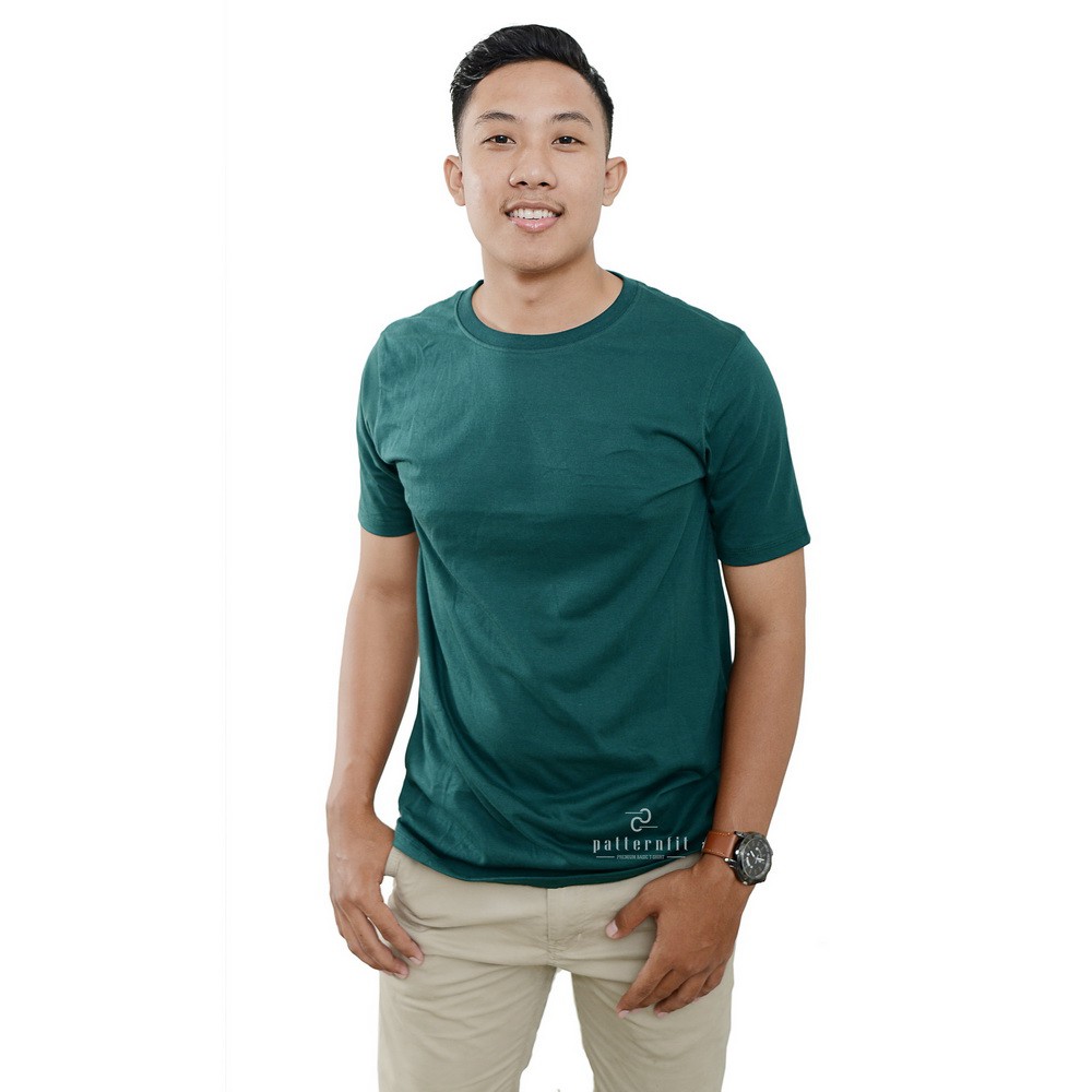 Jual KAOS POLOS HIJAU BOTOL SOLID 100% COTTON COMBED 30S | Shopee Indonesia