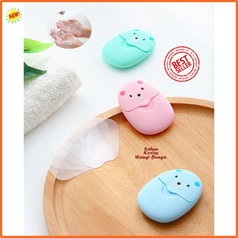 Jual Sabun Kertas Wangi Buah Isi 50 Lembar Paper Soap Mini Untuk ...