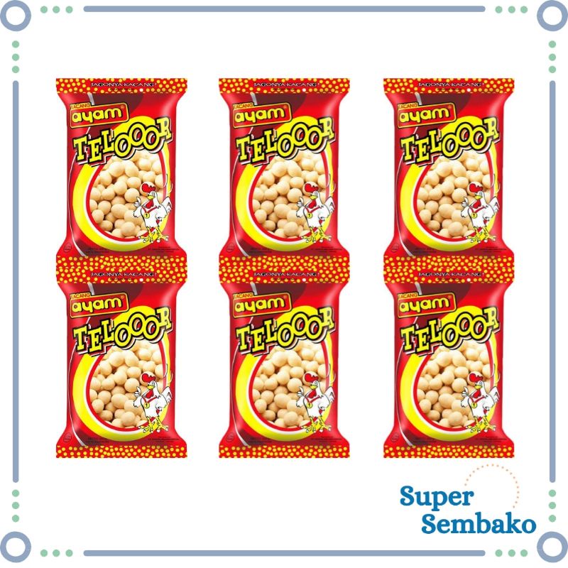 Jual SNACK KACANG AYAM TELOR RENCENG ISI 10 BUNGKUS | Shopee Indonesia