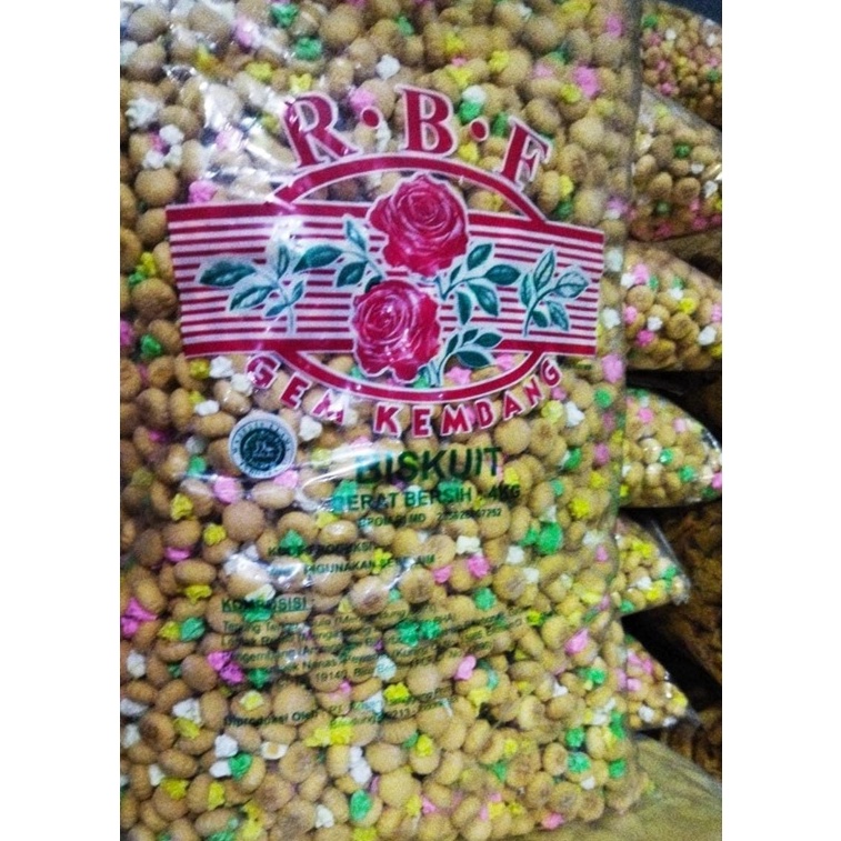 Jual Gem bunga / roti benik / biskuit Gem Rose / snack jadul / snack ...