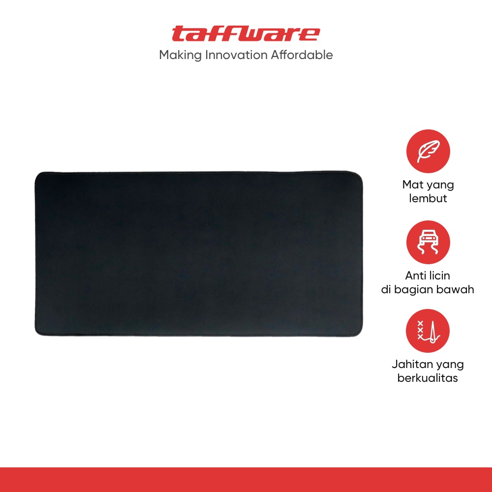 Jual Taffware Gaming Mouse Pad XL Desk Mat Polos 300 x 600 mm - MP001 ...