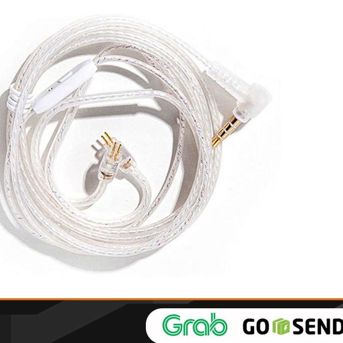 Jual Jcally PJ2 Silver Cable with Mic Kabel KZ Zsn pro x edx zs3 zst ...
