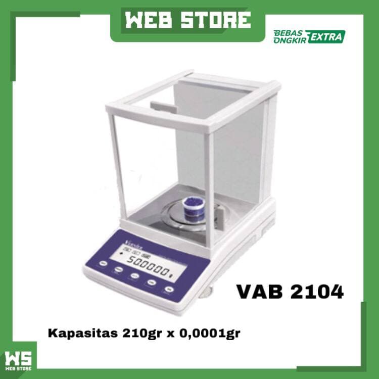 Jual Timbangan Analitik Digital VERNIER VAB 2104 Kapasitas 210g x 0,1mg | Shopee Indonesia