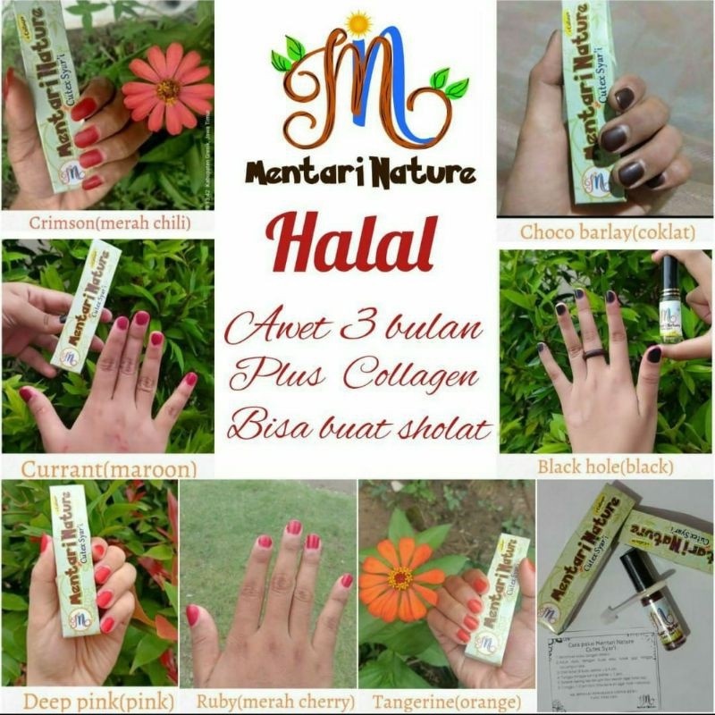 Jual KUTEK HENNA MENTARI NATURAL KUTEX HALAL PLUS COLLAGEN TAHAN LAMA BISA BUAT SHOLAT | Shopee ...