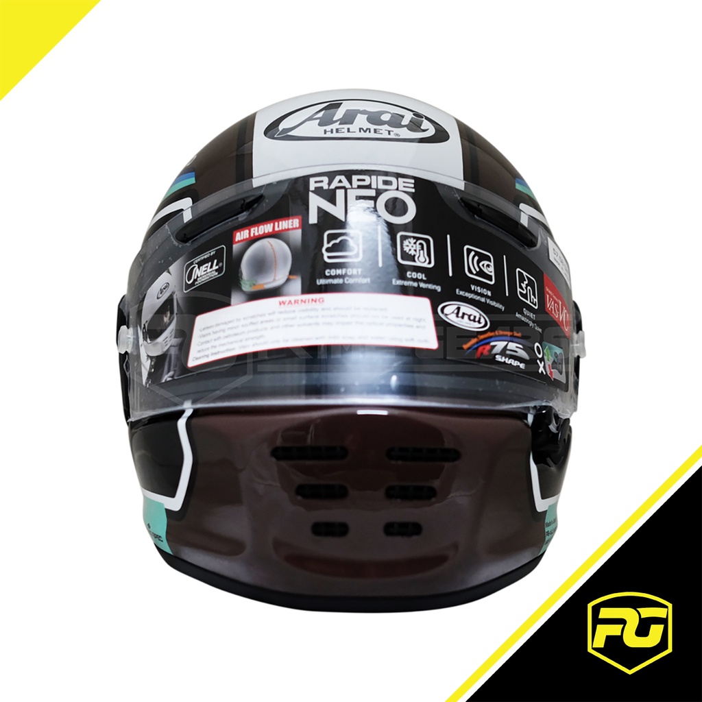 Jual Arai Rapide Neo Number Brown Full Face Helmet | Shopee Indonesia