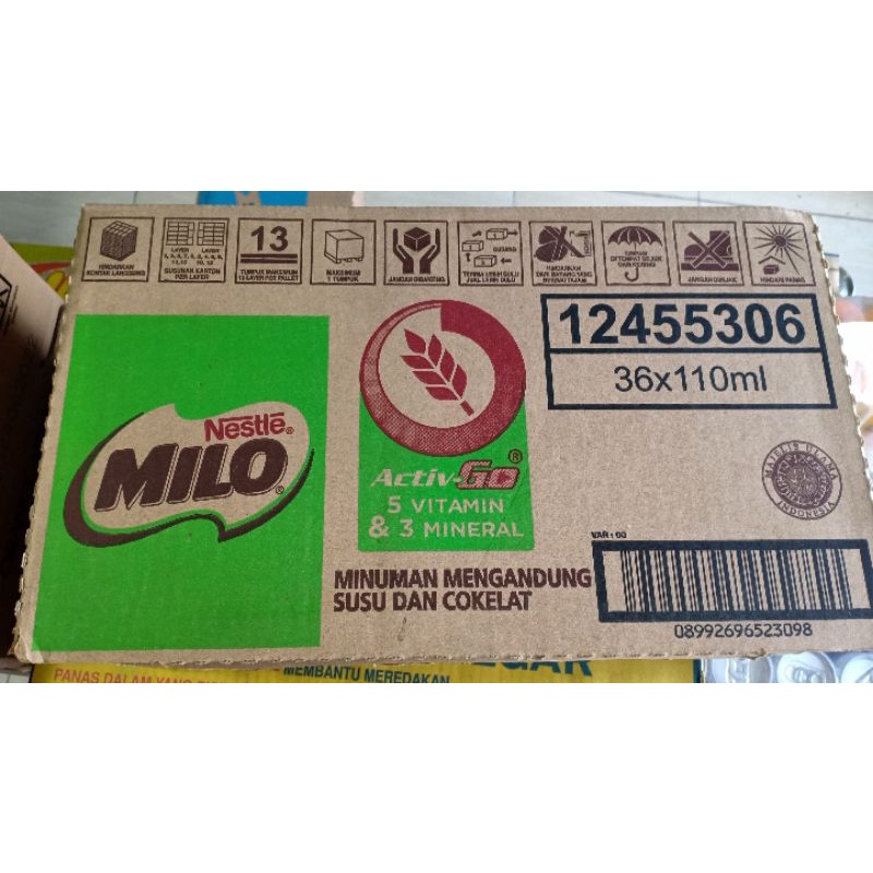 Jual Nestle Milo 36 pcs x110ml/karton | Shopee Indonesia