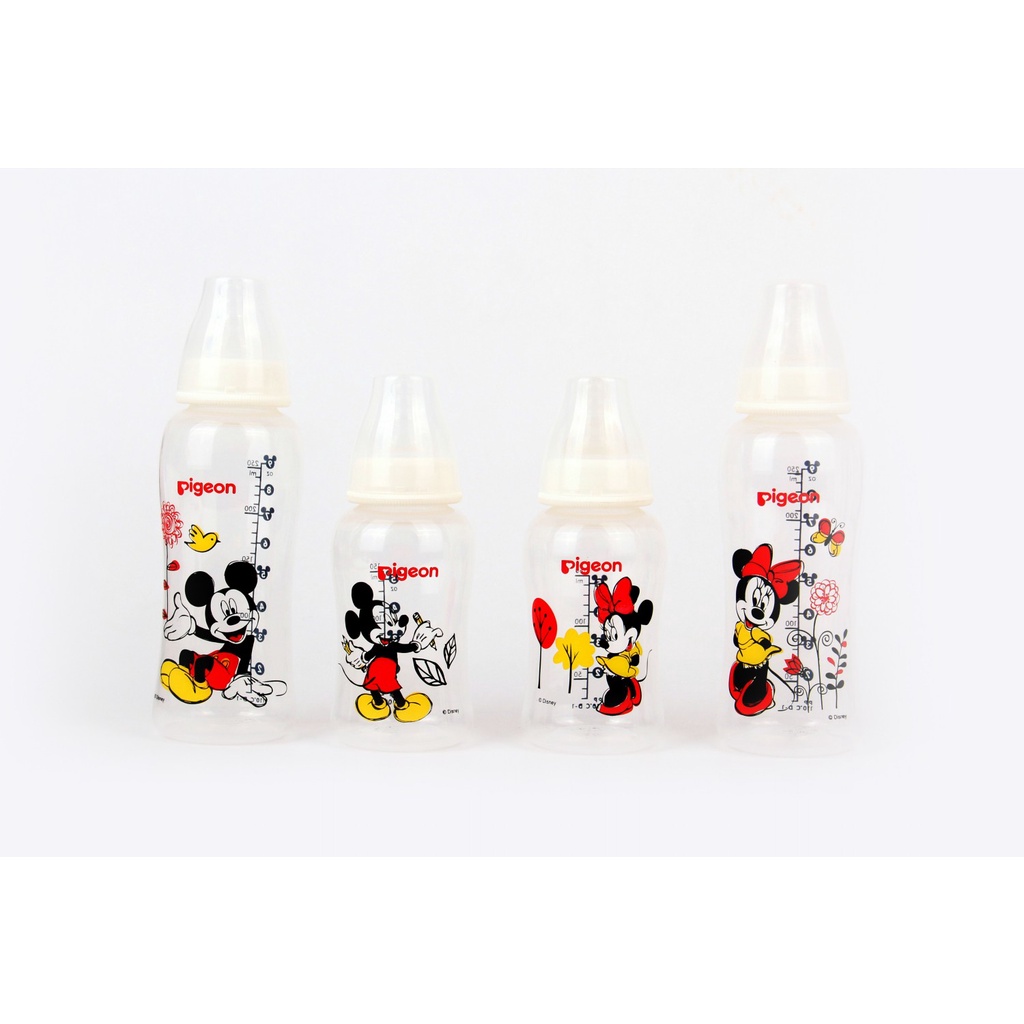 Jual Pigeon Botol PP Clear Streamline Mickey Minnie 150 ml & 250 ml | Shopee Indonesia