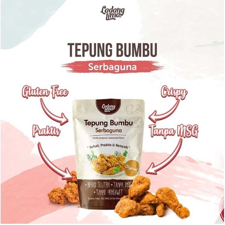 Jual Tepung Bumbu Sehat Serbaguna Ladang Lima 150gr | Shopee Indonesia