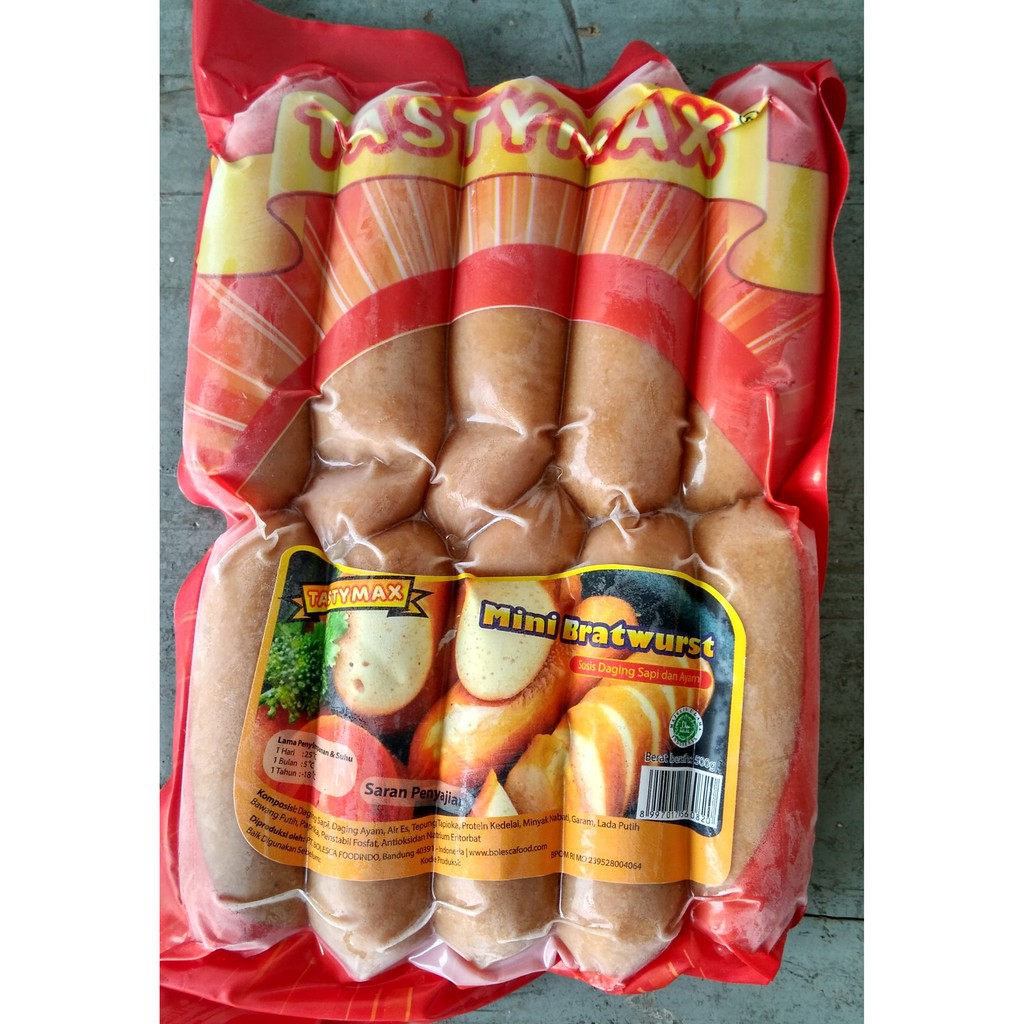 Jual Tasty Max Bratwurst Mini 500gr Shopee Indonesia