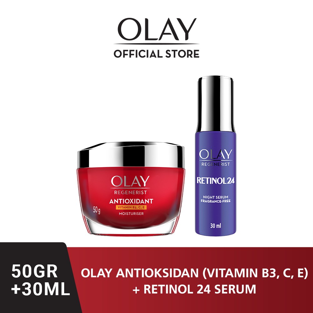 Jual Olay Antioxidant Moisturizer 50gr Skin Barrier Cream Anti Aging ...