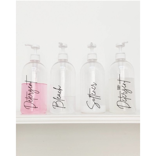 Jual Stiker Cutting Decals Label Pantry Laundry Sabun Bumbu Hand Soap ...