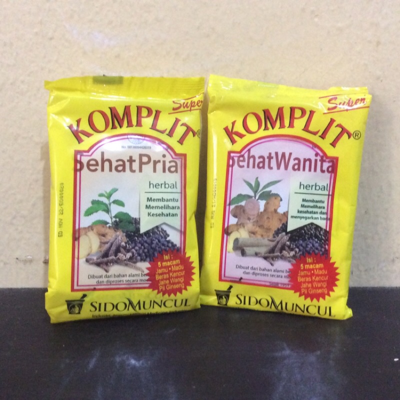 Jual Jamu Sehat Pria Komplit / Sehat Wanita Komplit Sido Muncul ...