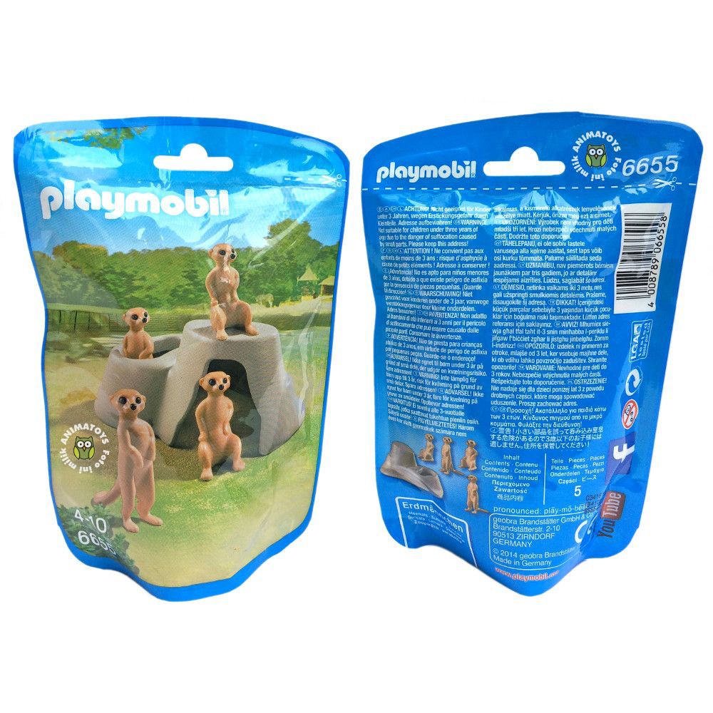 Jual Action Figure Hewan Meerkat Meerkats Playmobil 6655 Animatoys ...