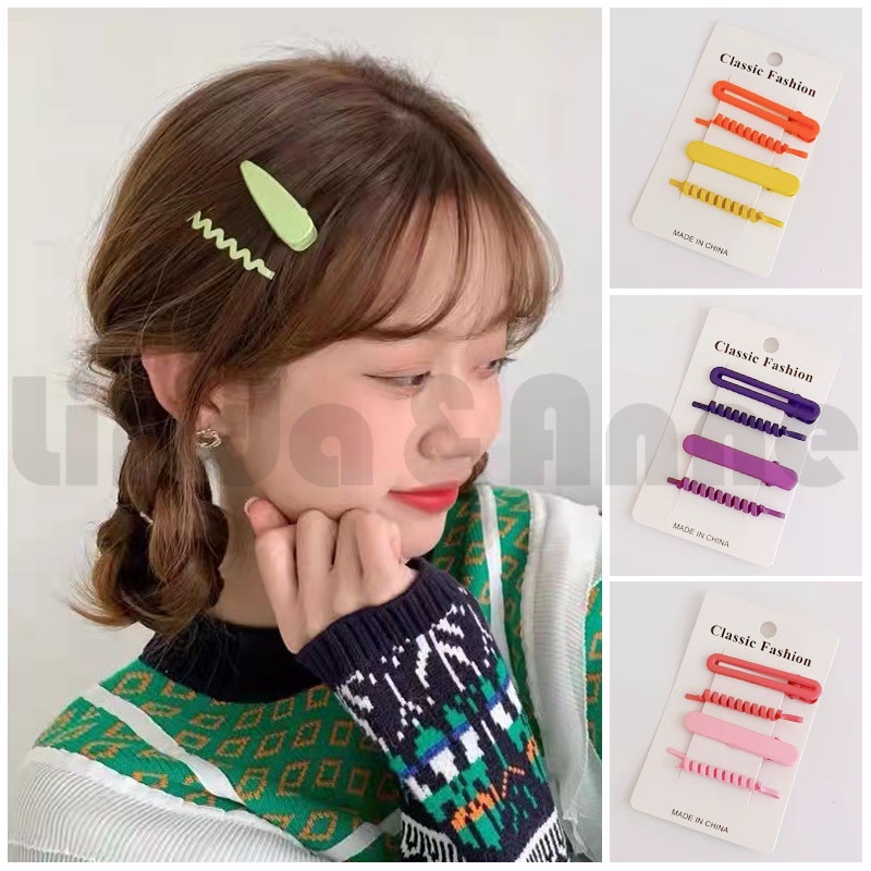 Jual Jepit Rambut Set Untuk Wanita Model Simple Aksesoris Rambut ...