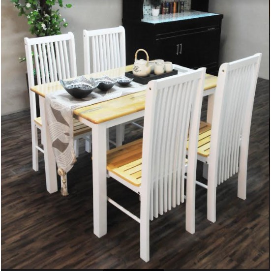 Jual PROMO Meja makan Putih Tipe HL Meta Lola Minimalis Multiplek ...