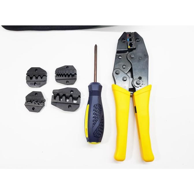 Jual Tang Crimping Skun 5 in 1 Ratchet Set + Screwdriver | Shopee Indonesia