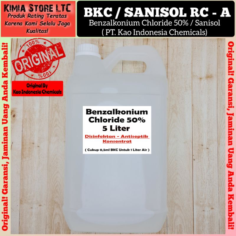 Jual Benzalkonium Chloride 50% 5 Liter / BKC 50% 5 Liter | Shopee Indonesia