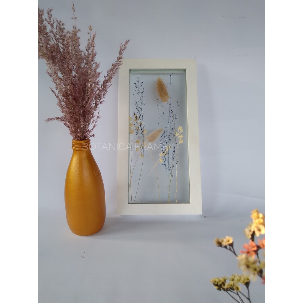 Jual botanica frame pigura bingkai kayu 15x30 double kaca bunga bunny ...