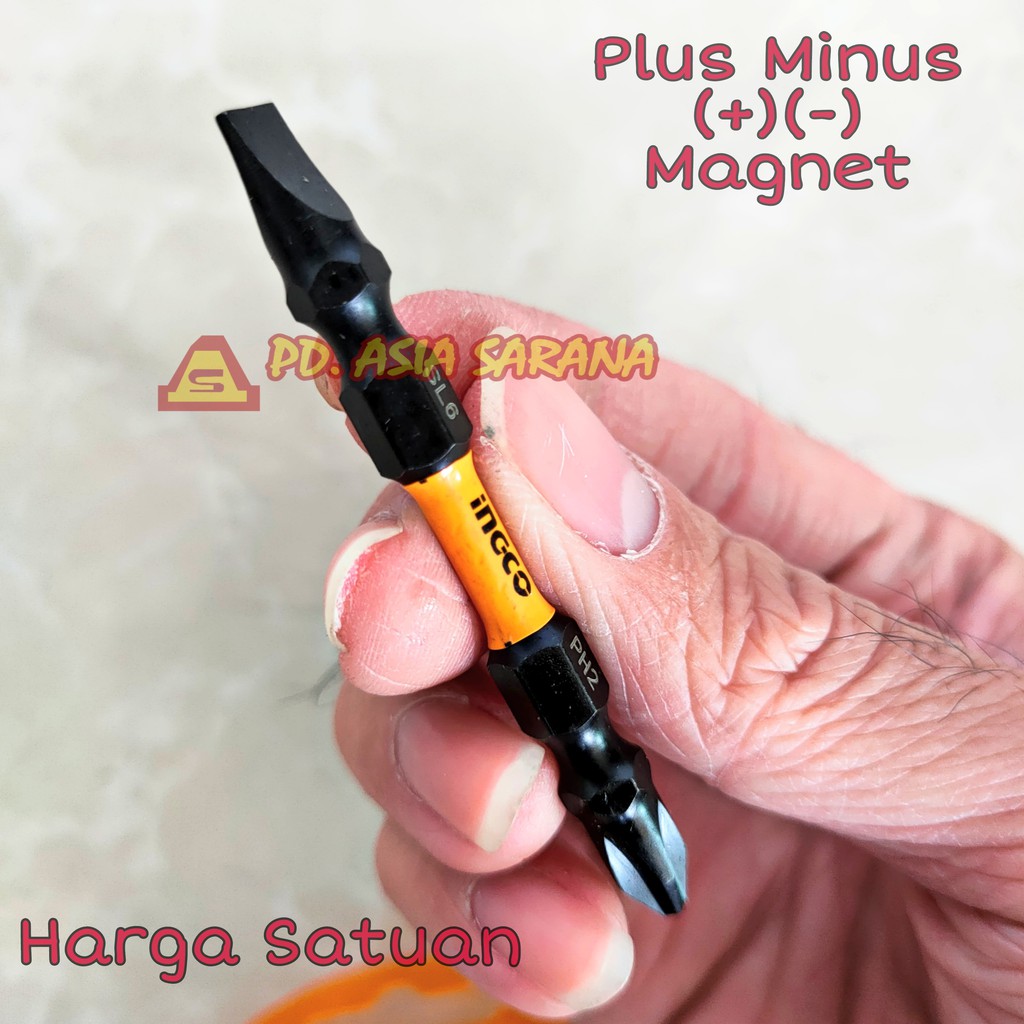 Jual Impact Screwdriver PH2+SL6 INGCO SDBIM21HL133 Mata Obeng Plus ...