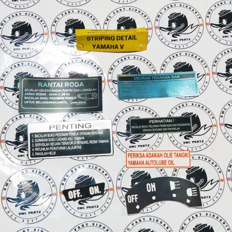 Jual STRIPING STICKER DETAILING / STIKER DETAIL BODY YAMAHA V70 V75 ...
