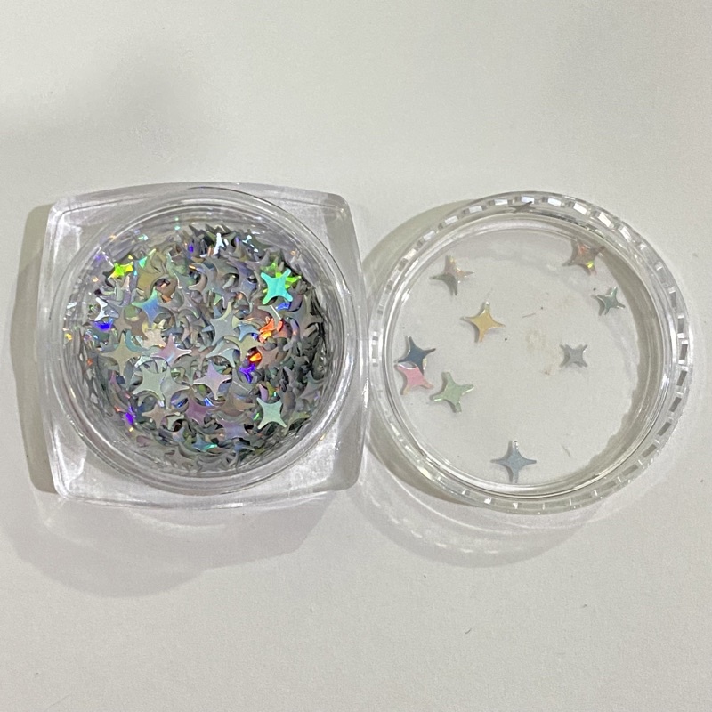 Jual Serpihan Glitter Star Sparkle Holografik Bentuk Bintang Ujung ...