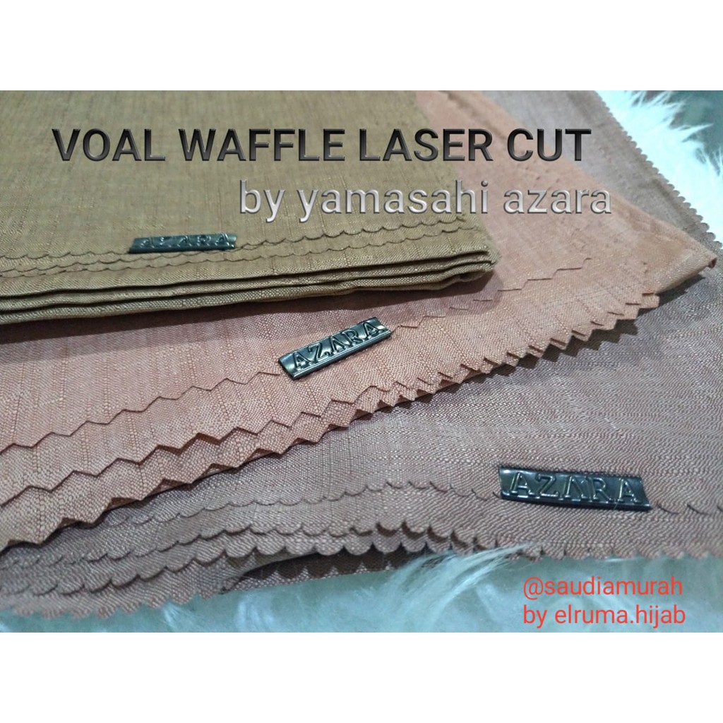 Jual VOAL WAFFLE LASERCUT segi empat | Shopee Indonesia