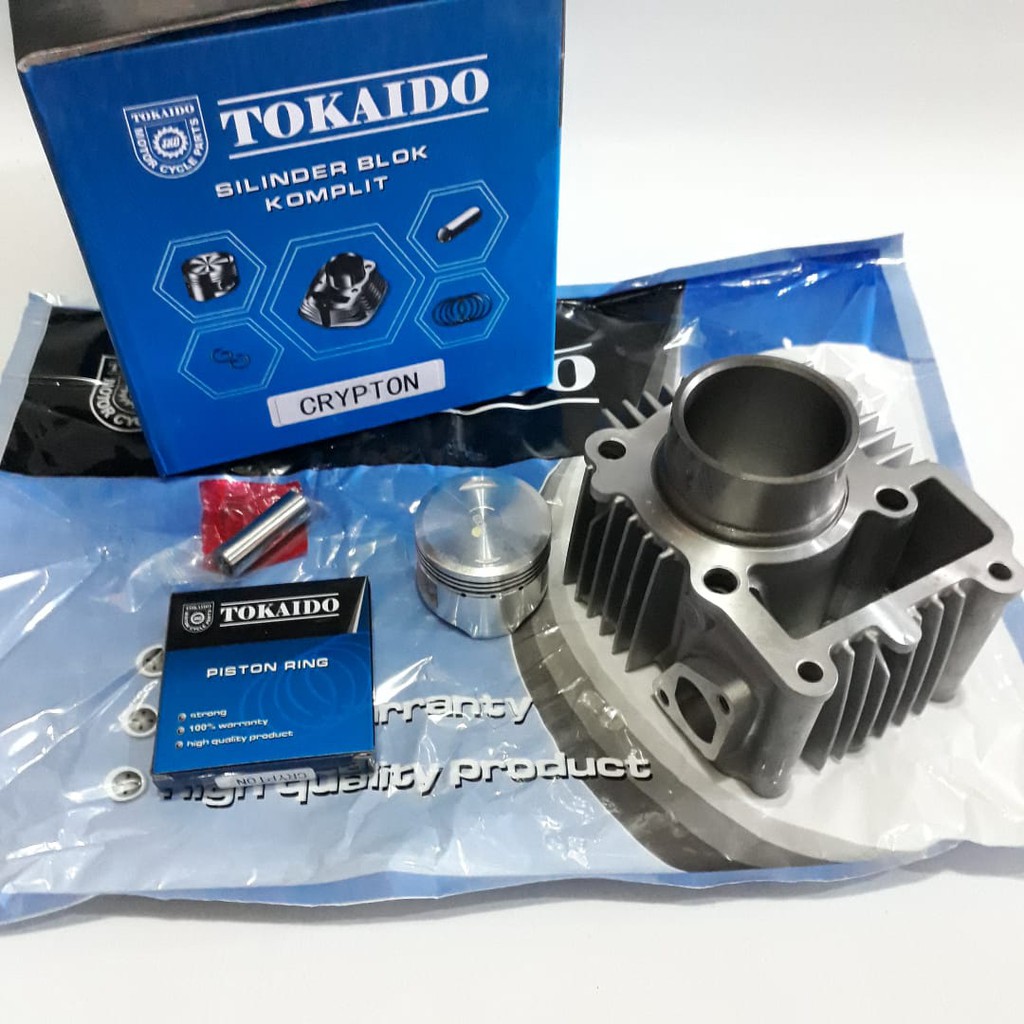 Jual Silinder Blok Block Cylinder Kit Piston Seher Seker Set motor Yamaha Crypton Tokaido ...