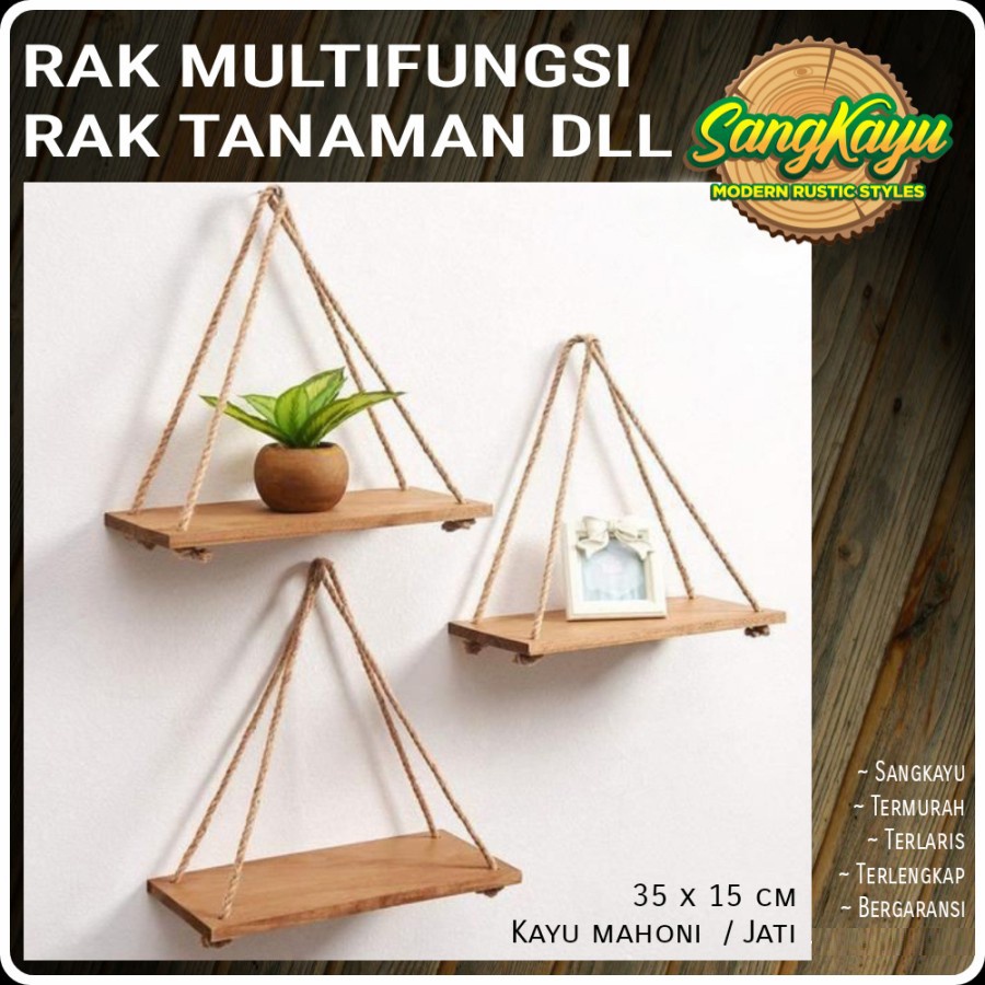 Jual SangKayu Rak Tanaman Kayu Jati Mahoni Rak Kayu Serbaguna Rak ...