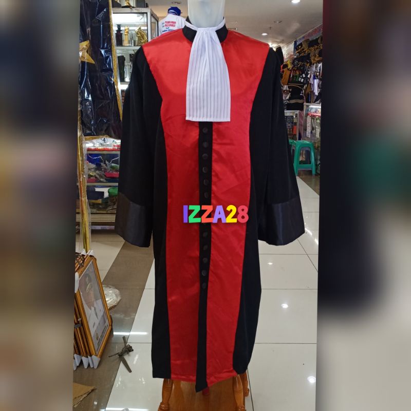 Jual toga hakim pengadilan negeri bahan twist kombinasi satin | Shopee ...