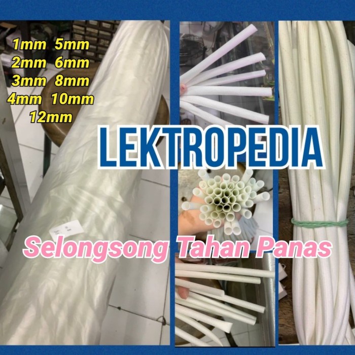 Jual Selongsong Kabel Putih 3mm 3 mm Tahan Anti Panas Strip Selang Asbes | Shopee Indonesia