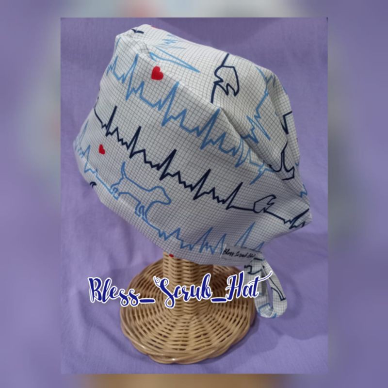 Jual Topi Bedah / Nurse Cap/ Sugical cap/ Topi Motif/Dokter/ Dokter ...