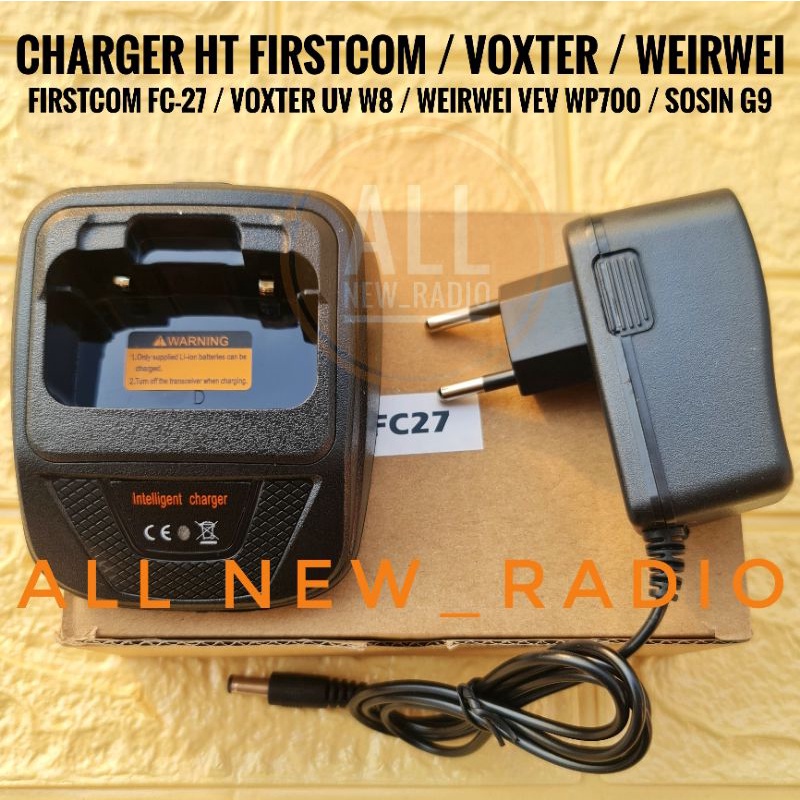 Jual CHARGER HT FIRSTCOM FC27 VOXTER UV W8 SAOSIN G9 WEIRWEI VEV WP700 ...
