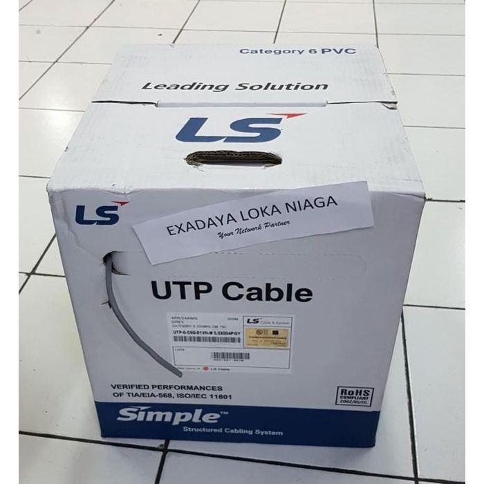 Jual Utp Cab | Ls Kabel Cat6 / Utp Cable Cat 6 Ls Simple | Shopee Indonesia