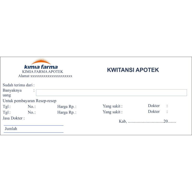 Jual Custom cetak kwitansi apotik cetak kwitansi rumah sakit kwitansi murah | Shopee Indonesia