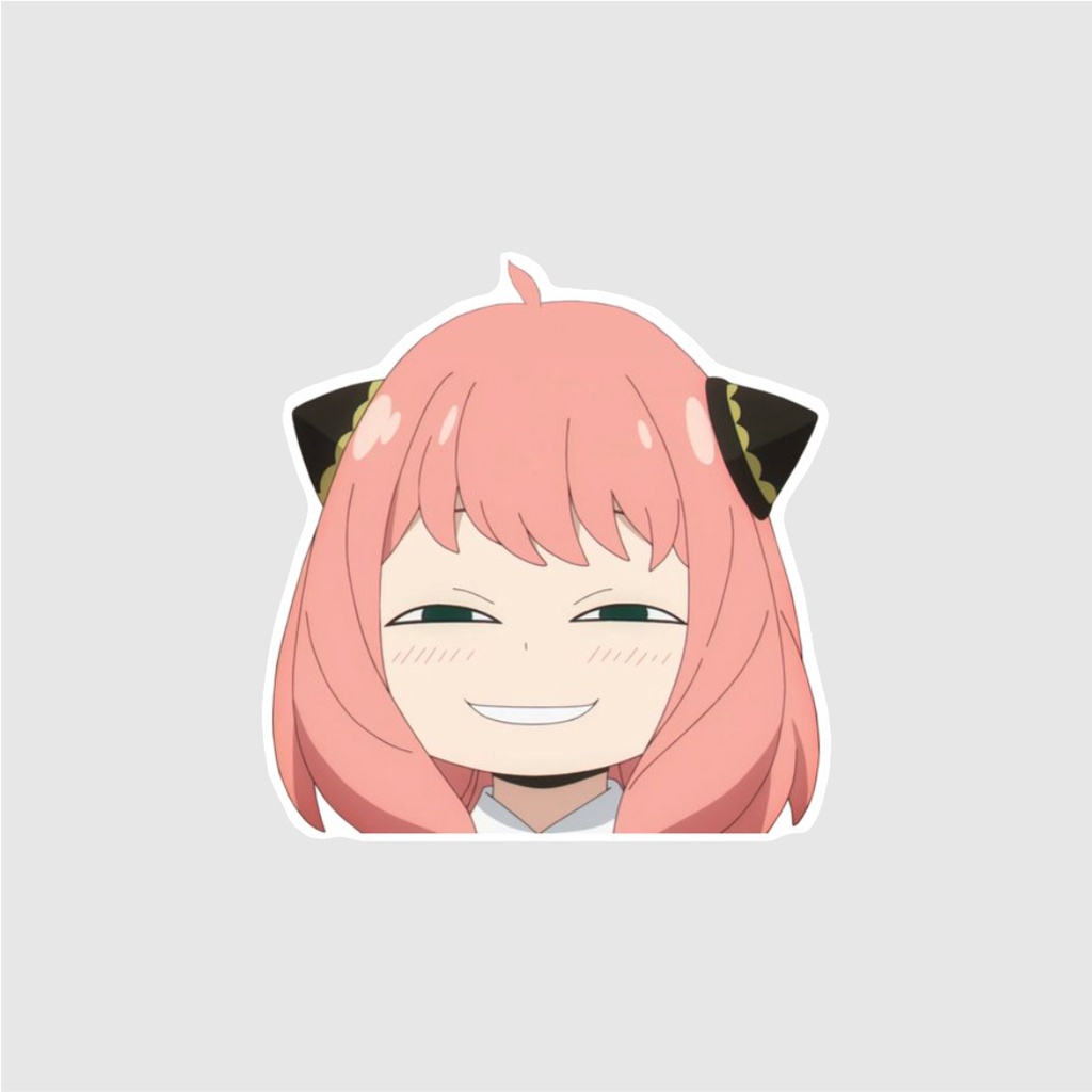 Jual Sticker Tempel "Anya Smug Face" | Shopee Indonesia